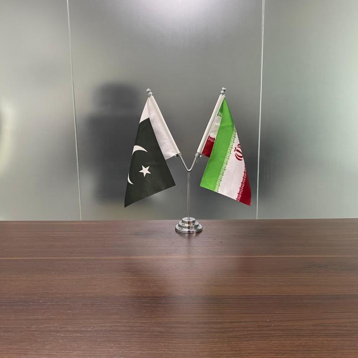 Double Table Flag Stand – Pakistan & Iran Desk Flag | Premium Quality ...