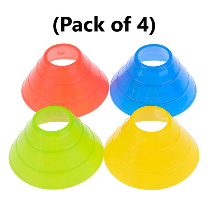 Pack OF 4 / 5 / 12 / 20 - Cricket Training Marker Disc Cones - Agility ...