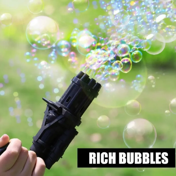 8-Hole Bubble Gun Machine Automatic Electric Bubble Maker Toy with ...