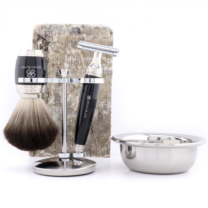 Luxury Double Edge Safety Razor Shaving Set for Men – Premium 4 Pcs ...