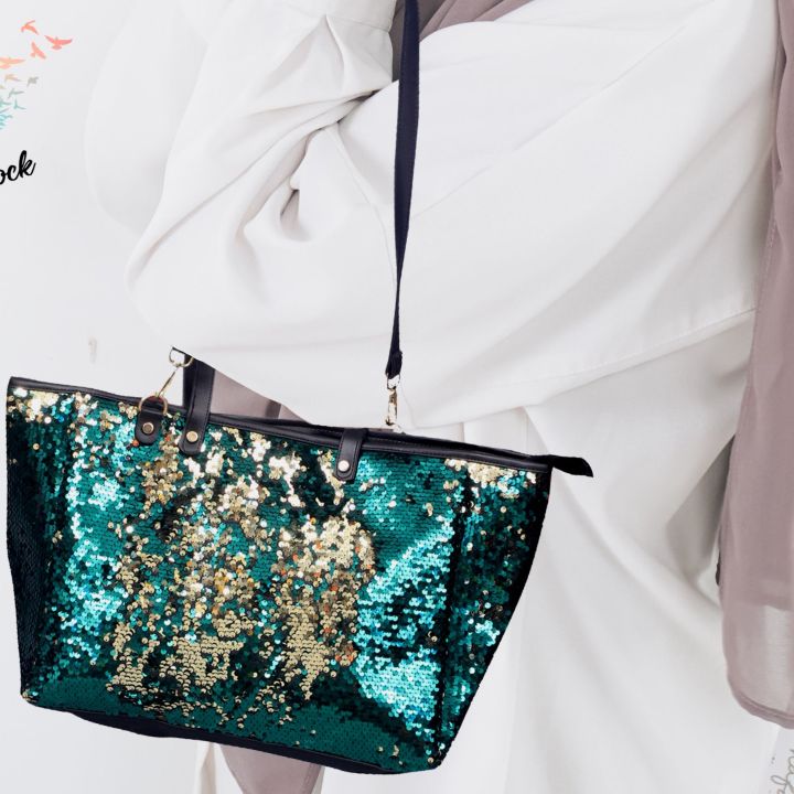 Zippy Flock Colorful High Quality Glitter Sequin Designer bag for ...