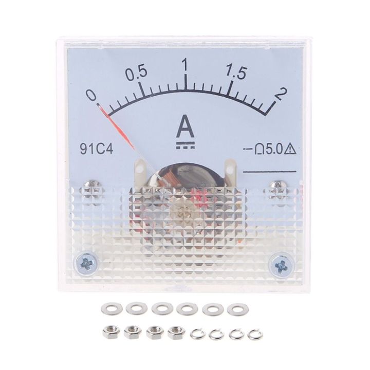 91C4 Pointer Ammeter Head Analog Panel Meter Measuring Tool DC Amp ...