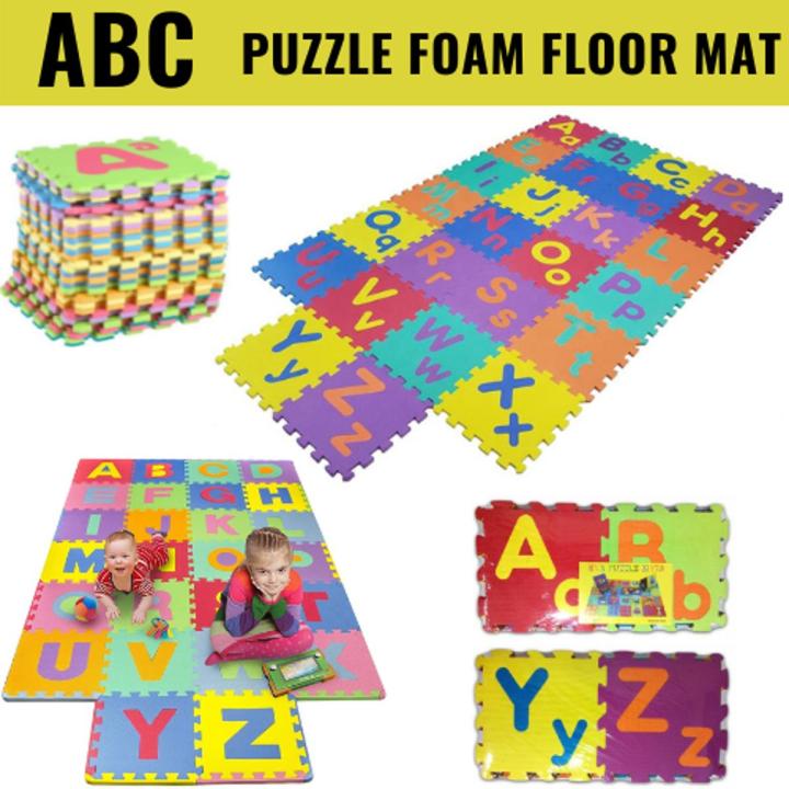 LargeSize ABC abc Alphabets Puzzle Foam Floor Mat for Kids (A-Z=26 Mats ...