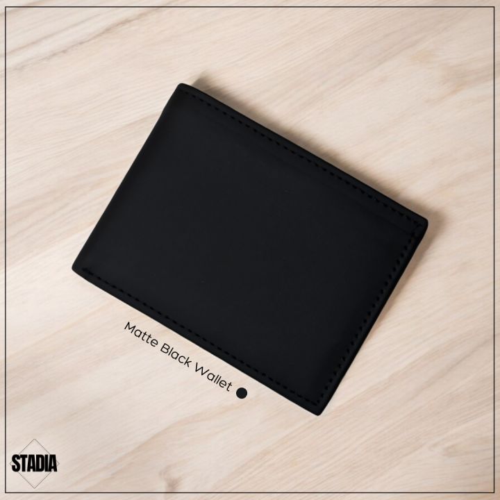 MATTE BLACK WALLET Gift for Men | Business Class High-Quality Leather ...
