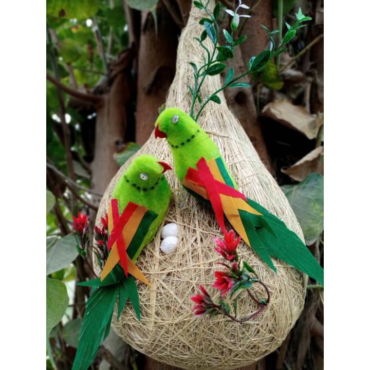 UK Bord Toys Handmade Artificial beautiful Bird nest, with Bird Egg ...