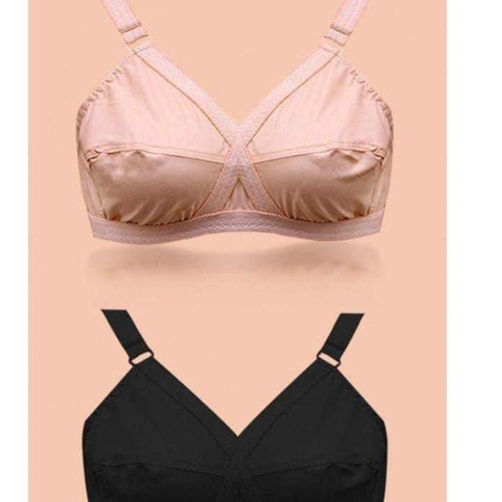 Fancy Sexy Non-Padded & padded soft pure Cotton bra Jersey Fabric Non ...