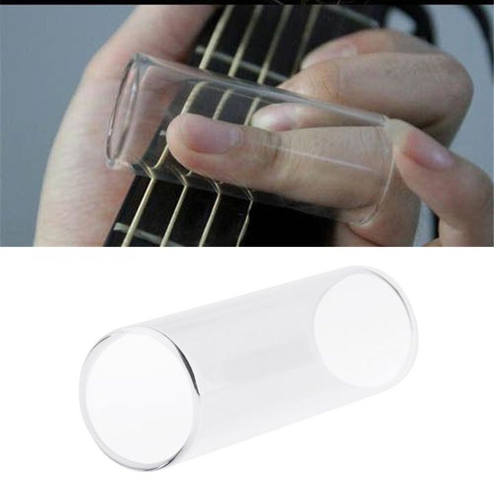 Portable Musical Finger Knuckle 60mm Length Glass String Slide Tube ...
