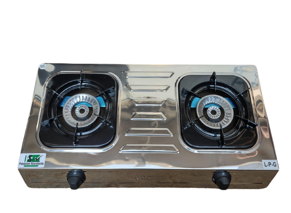 Crown LPG Stove CR 900 Table Top Panel Material: Stainless Steel | Daraz.pk