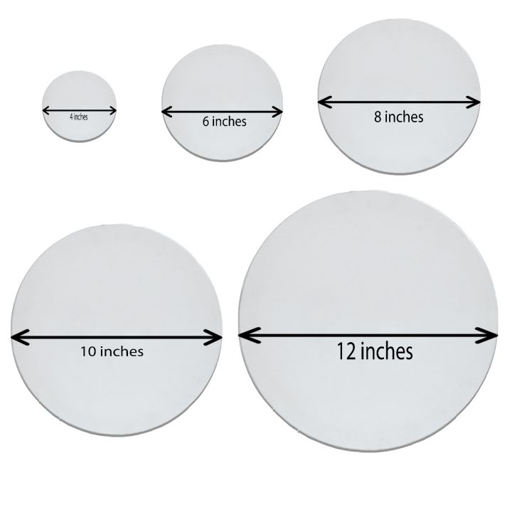 1Pc Round Canvas 4x4 - 6x6 - 8x8 - 10x10 - 12x12 Canvas For Painting ...