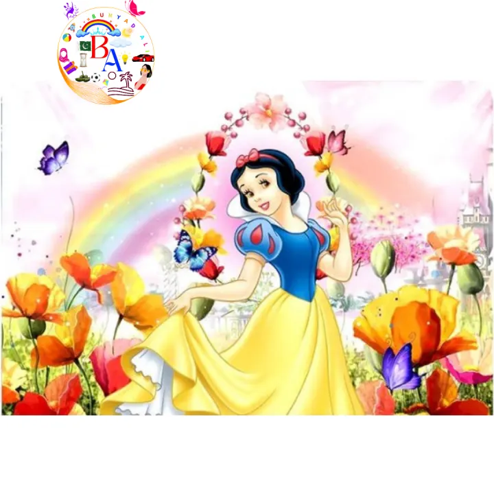 Snow White Princess Fancy Backdrop Car Theme Fancy Panaflex Snow White ...