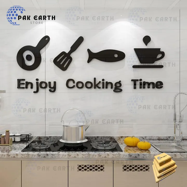 Enjoy Cooking Time DIY Kitchen Restaurant Wall Stickers for Home ...