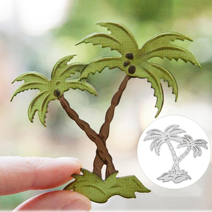 Coconut Tree Cutting Die DIY Scrapbook Paper Cards Making Craft Stencil ...