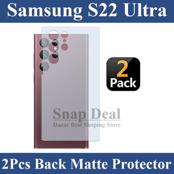 Samsung Galaxy S22 Ultra Matte Back Protector Carbon Soft Skin Sheet ...