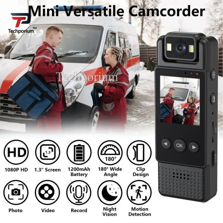 Smart L12 Mini WiFi Body Camera 1080p | Wearable Night Vision Video ...