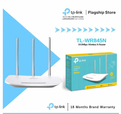 TP-Link Wi-Fi Router TL-WR845N Triple Antenna 300Mbps Wireless N Router ...