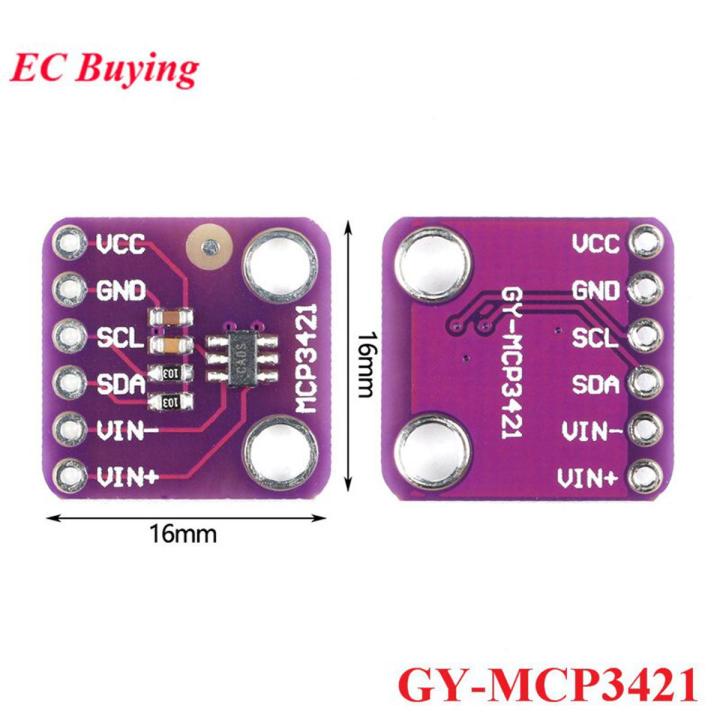 MCP3421 I2C SOT23-6 ADC Evaluation Module Board For PICkit Serial ...