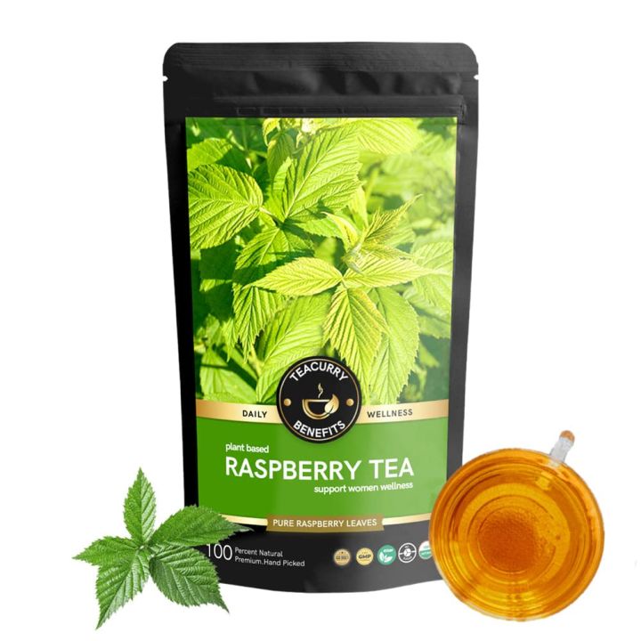TEACURRY Raspberry Tea - 100 Grams Loose / 50 Cups | Helps With Women ...