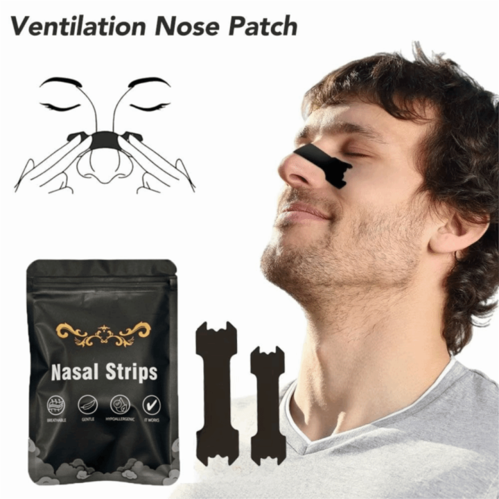30Pcs New Hypoallergenic Nose Strips Non-Invasive Nasal Congestion Anti ...