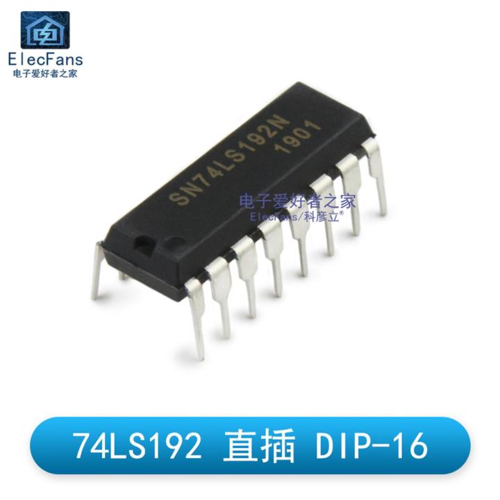 In-line 74LS192 DIP-16 can be preset BCD dual clock reversible counter ...