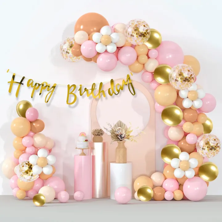 70 Pcs Birthday Decoration Set – Latex Balloons with Confetti, White ...