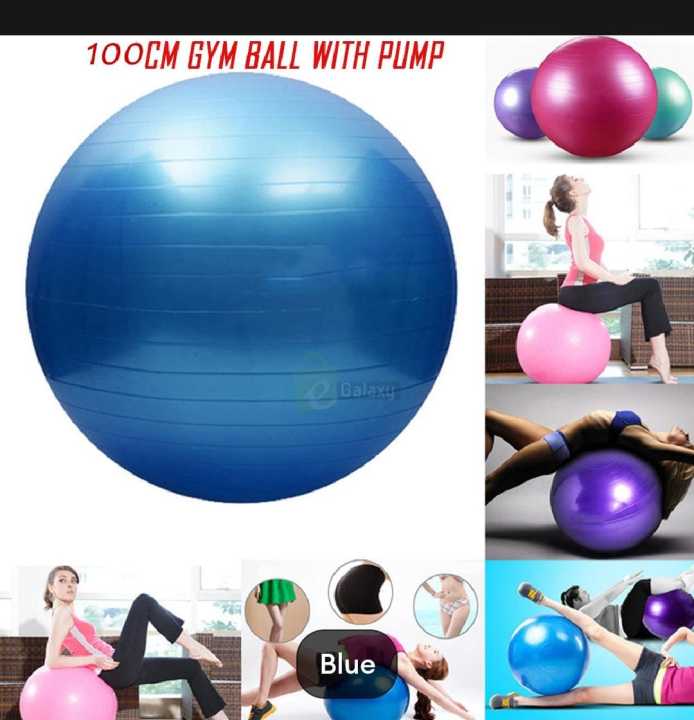 GST 85cm Yoga Ball Pilates Indoor Sport Fitness Balance Exercise ...