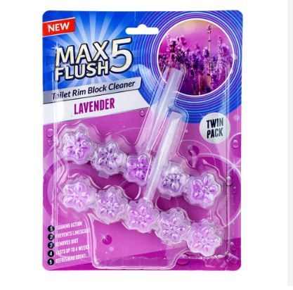 Max Flush 5 Toilet Rim Block Cleaner (Twin Pack) | Daraz.pk