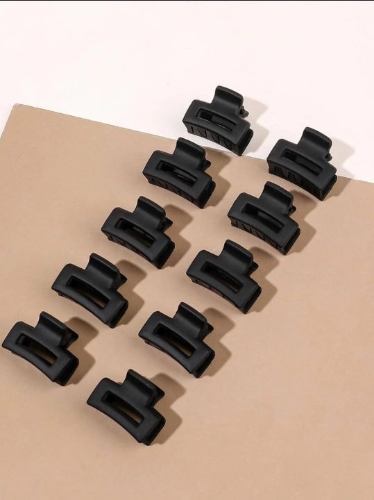 Tawakkal Mart 10 Pcs Small Hair Clips for Women, Matte Rubber Coating ...