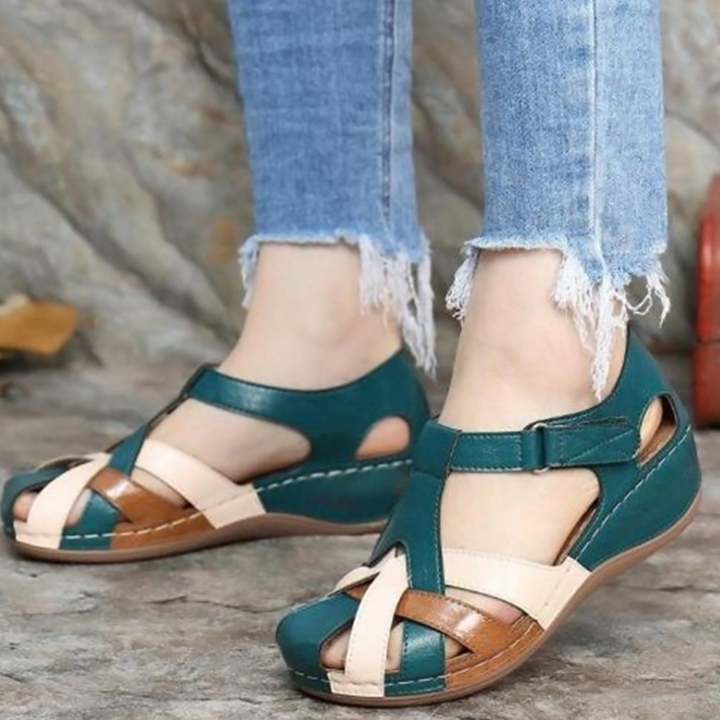 Hook Loop Medicated Wedge Sandals - HKLP|2850 | Daraz.pk