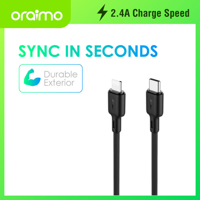 FastLine 2 1M 2.4A Type-C to Lightning Cable | Daraz.pk