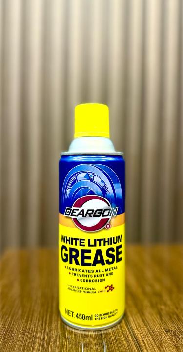 DEARGON White Lithium Grease 450ml – Heavy-Duty Metal Lubricant ...