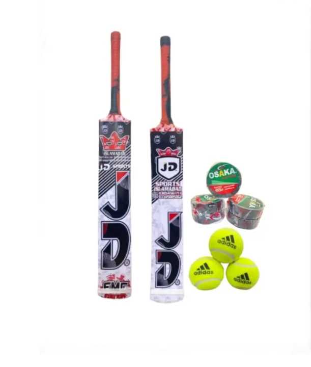 JD CRICKET BAT WITH BALLS AND TAPES NEW OFFER OF 2025 | Daraz.pk
