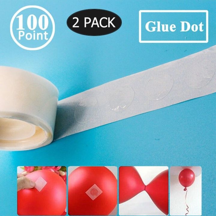 100 Dot Glue Dots, Removable Balloon Decoration, Birthday Party ...