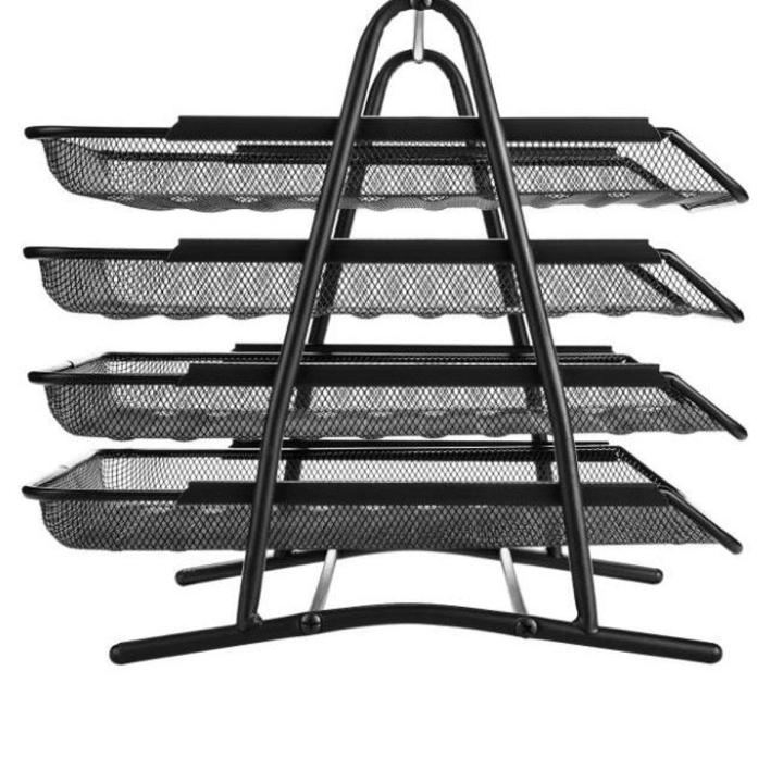 Heavy Duty Metal 4 Tier story Desktop Document Letter Tray Office 4 ...