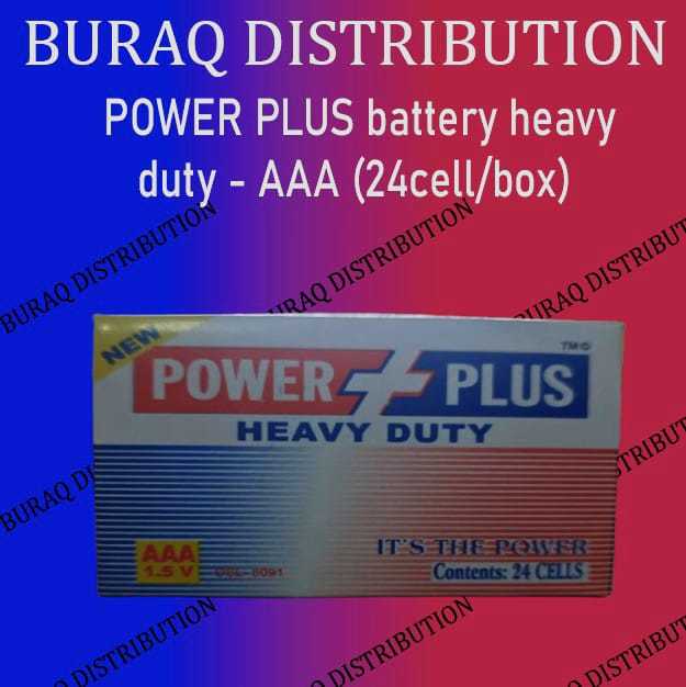 POWER PLUS BATTERY HEAVY DUTY-AAA ( 24 /BOX) Remote cell | Daraz.pk