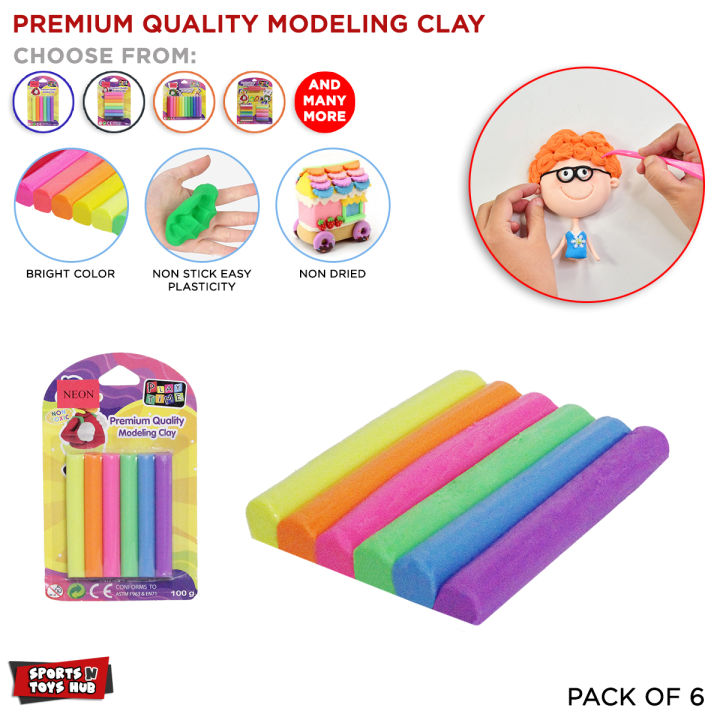 Modeling Clay Set Collection For Kids, Play Time With Colorful Non ...