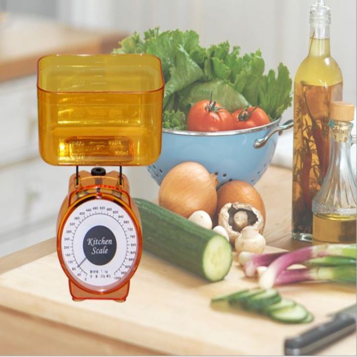 1kg Small Square Scale Spring Scale Cake Scale Measuring Scale Tray ...
