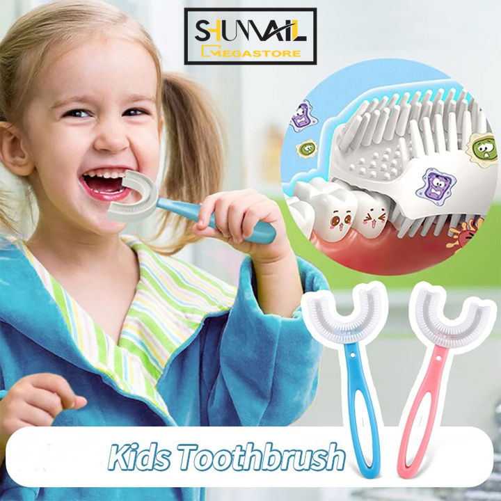 U Shaped Toothbrush For Kids | Baby Toothbrush | Toddlers Teeth ...