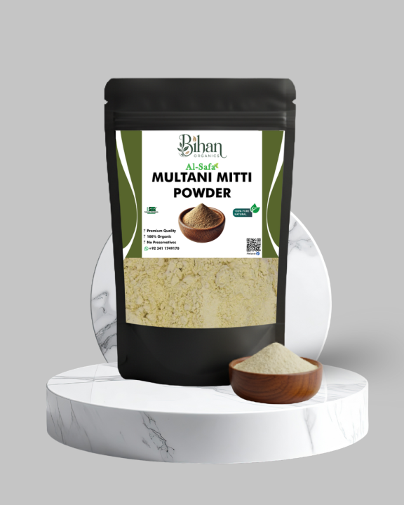 Multani Mitti Powder 500 Gram | Natural Fuller Earth For Glowing Skin ...