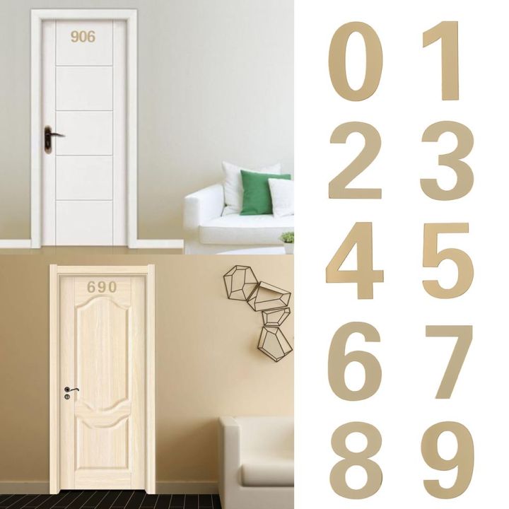 1Pcs Modern Door Label Self-adhesive Door Plate Number House Drawer ...