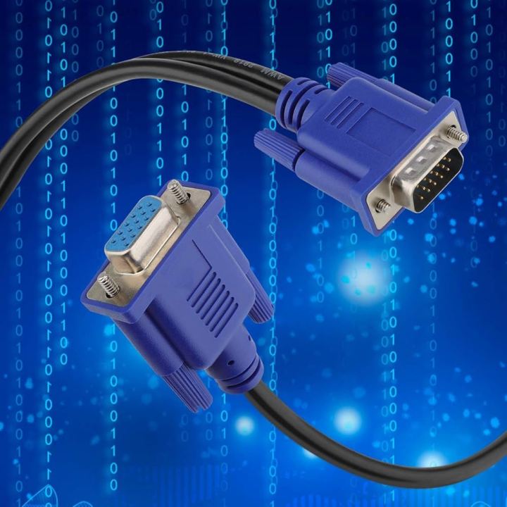 VGA Male to Male Cable for Computer to Monitor/LCD/ LED Display 1.5M ...