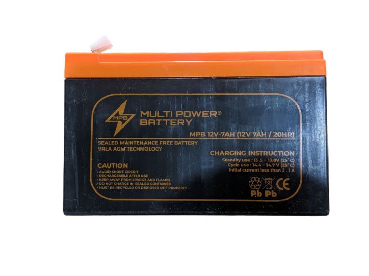 12V 7AH Dry Battery rechargeable battery best for charging fan, and ups ...