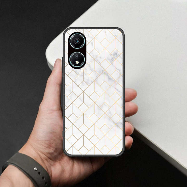 Honor X5 Plus Cover - White Marble Series 2 - HQ Premium Shine Durable ...