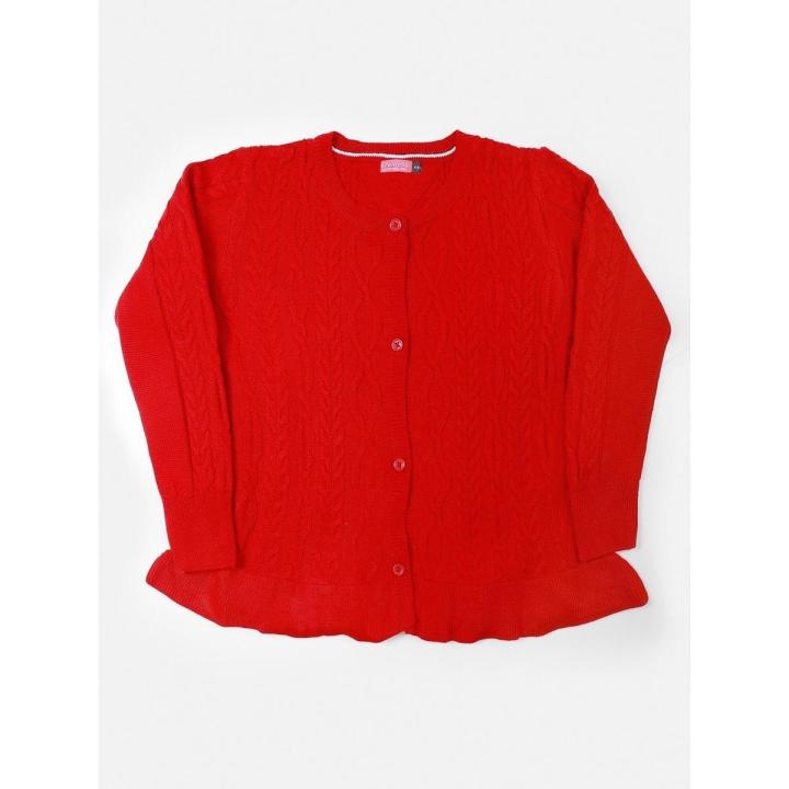 edenrobe Girl's Bright Red Sweater - EGTSWT21-006 | Daraz.pk