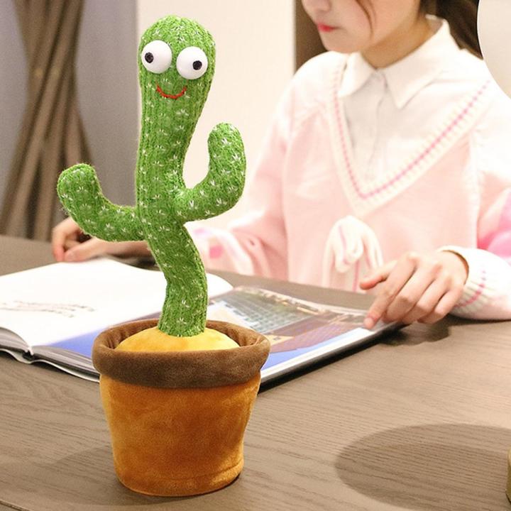 Dancing Cactus Plush Toy Electronic Shake Dancing Toy with the Song ...
