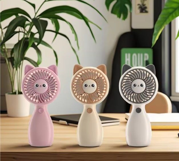 Portable Mini USB Fan Handheld Fan with 3 Speeds | Rechargeable Type C ...