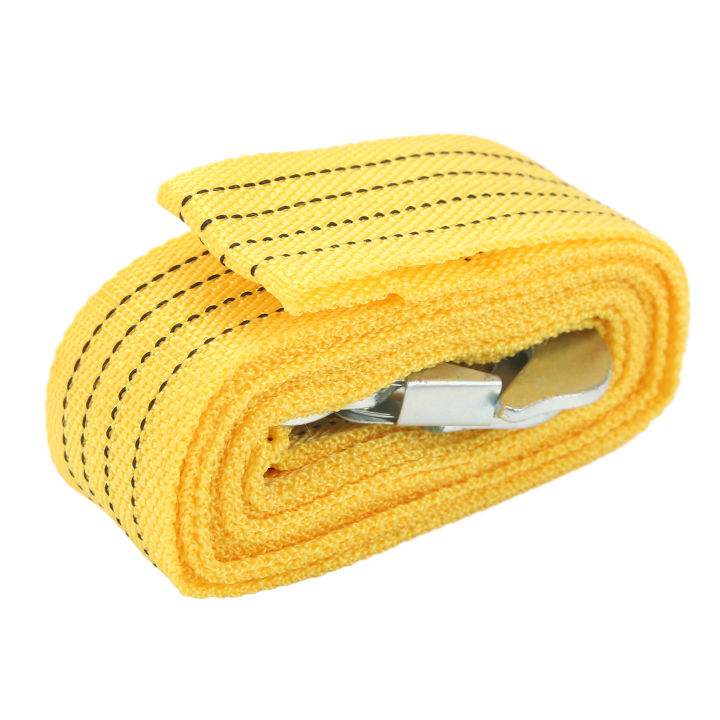 ہنگامی ٹریلر کے لیے 4M 3T کار ٹو رسی کا پٹا ہکس کے ساتھ ہائی سٹرینتھ ہیوی ڈیوٹی نایلان پٹا ٹوئنگ ...