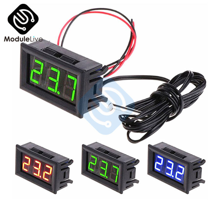DC 12V 0.56 LED Digital Thermometer Car Indoor Outdoor Incubator ...