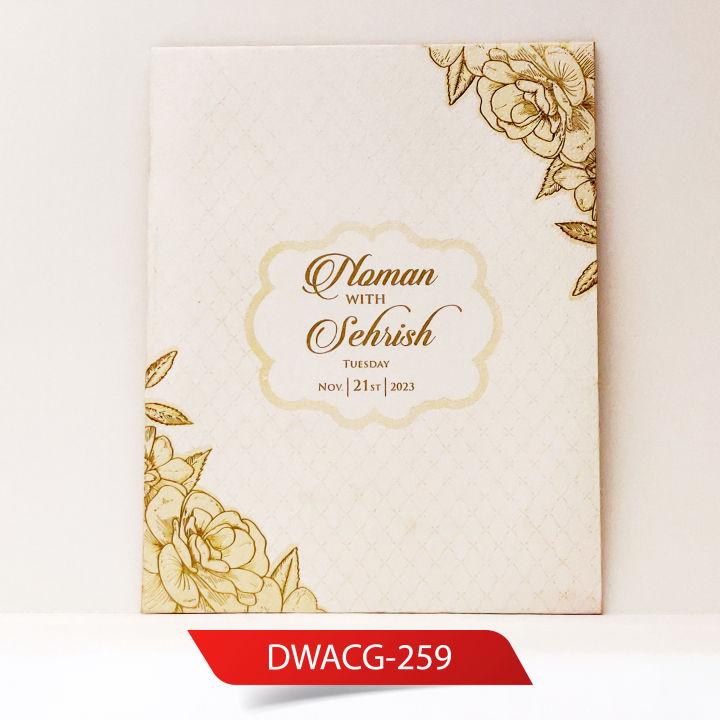 Flower Invitation Wedding Shadi Card | Daraz.pk