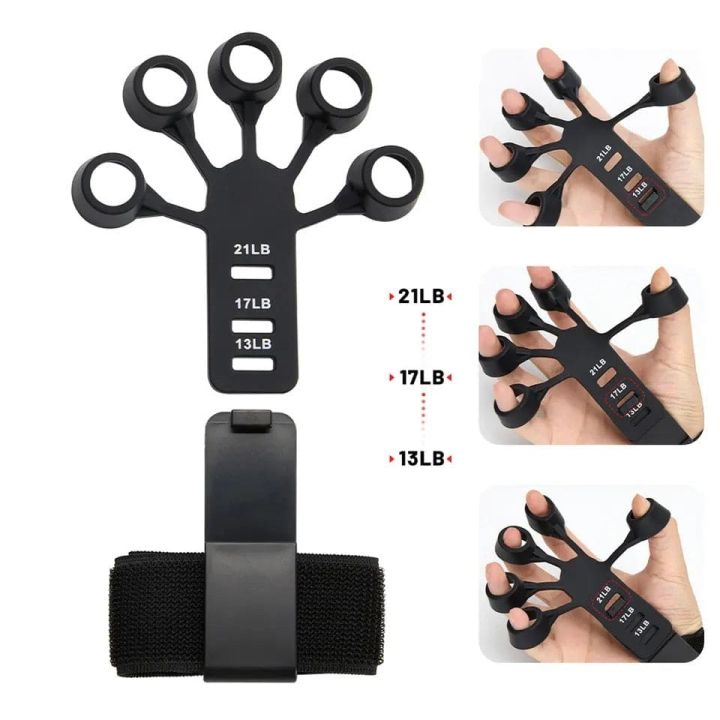 Adjustable Hand Gripper - Finger Exercise & Strength Trainer Device ...