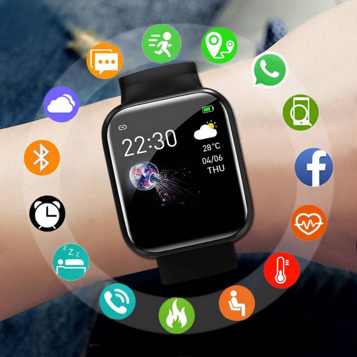 D20 Smart Watch - Bluetooth, Fitness Tracker, IP68 Waterproof | Daraz.pk